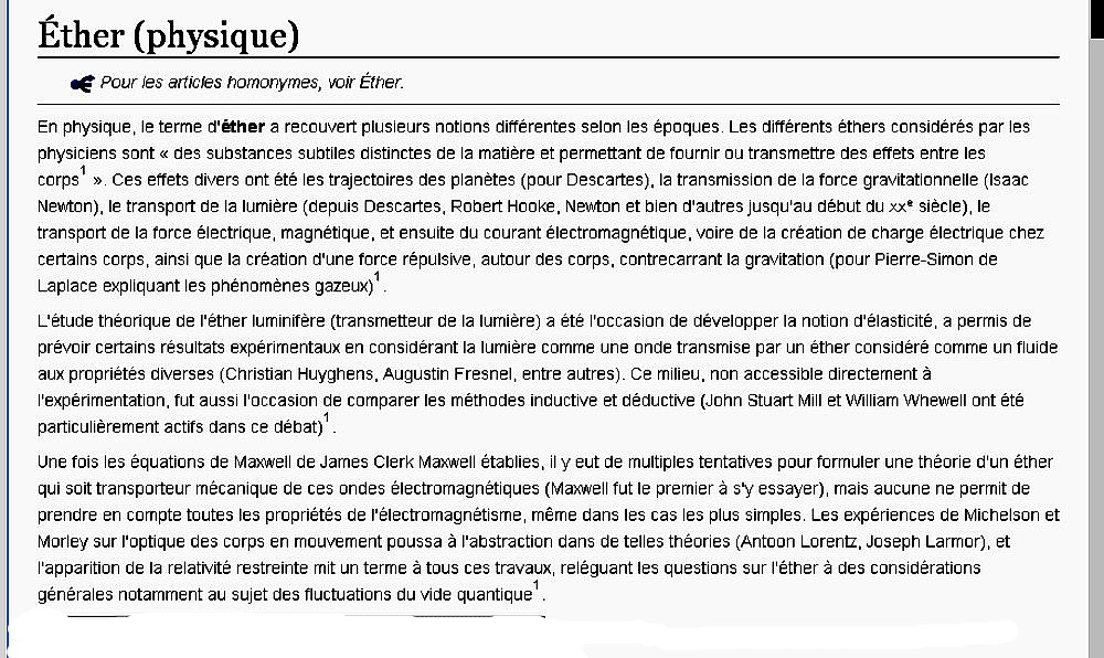 Flasback sur la notion d'éthérique